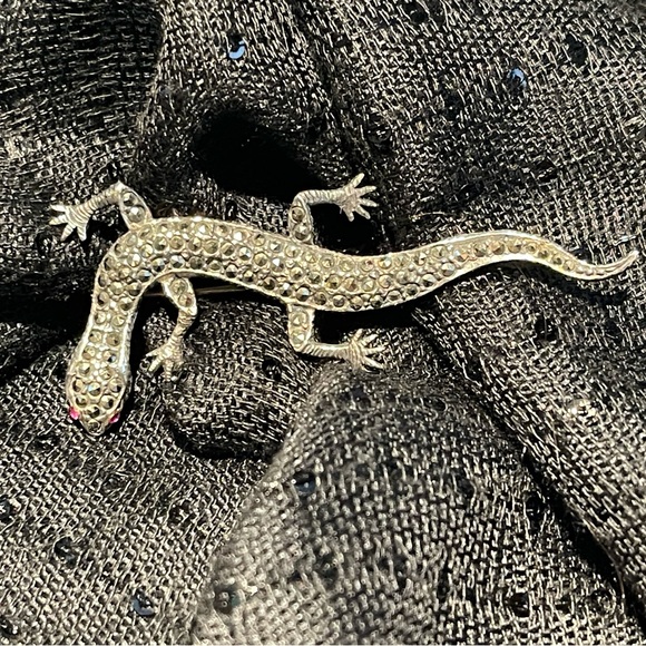 Jewelry | Pave Gecko Pin | Poshmark